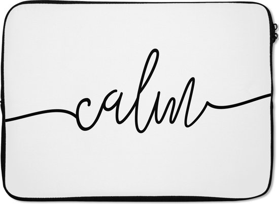 Quotes - 'Calm' - Spreuk - Zwart wit | bol.com