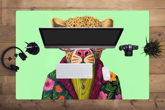 Muismat XXL - Bureau onderlegger - Bureau mat - Dieren - Bril - Hond ...
