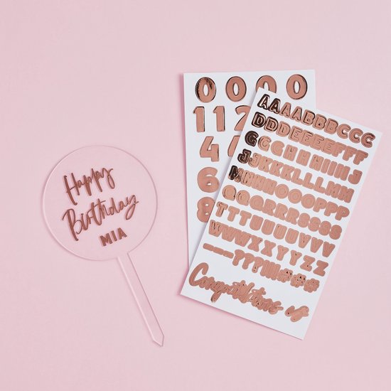 Transparant & Rosé Goud - Customisable | bol