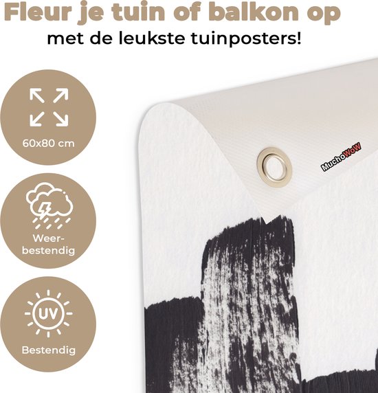 Verf - Abstract - Zwart - Wit | bol.com