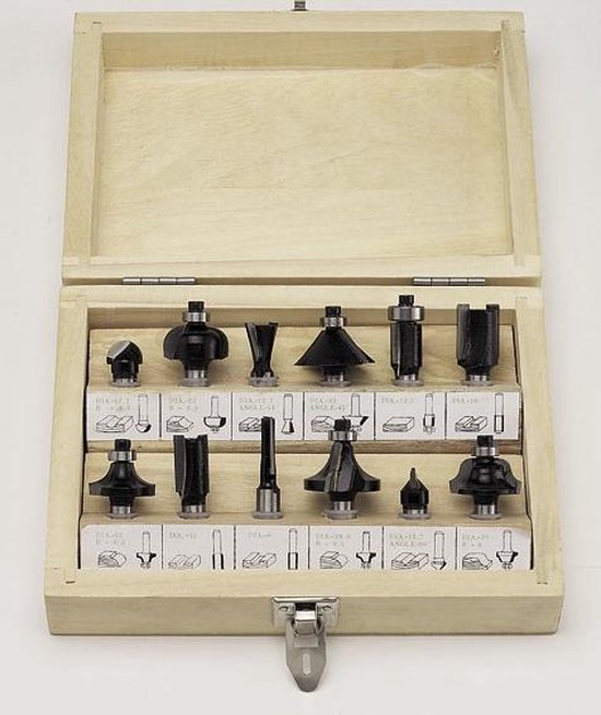 Westfalia Hardmetalen frezenset 12 delig | bol.com