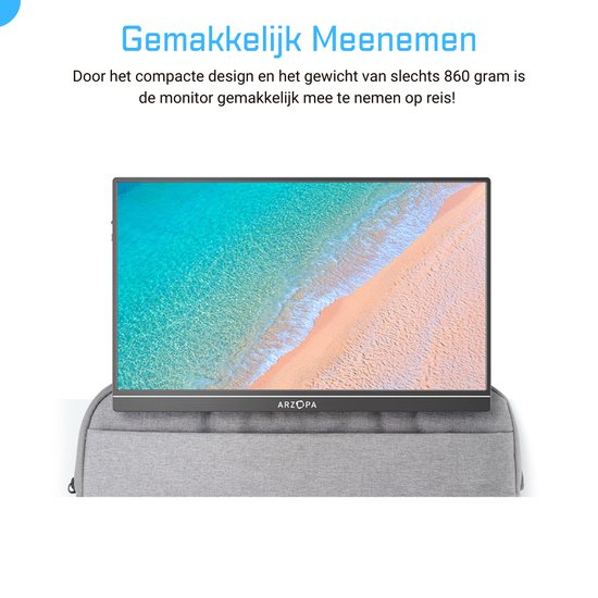 Portable Monitor - Draagbare Monitor 17.3 Inch - Draagbaar Scherm Full ...