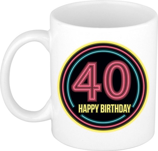Bellatio Decorations Verjaardag mok / beker - happy birthday 40 jaar ...