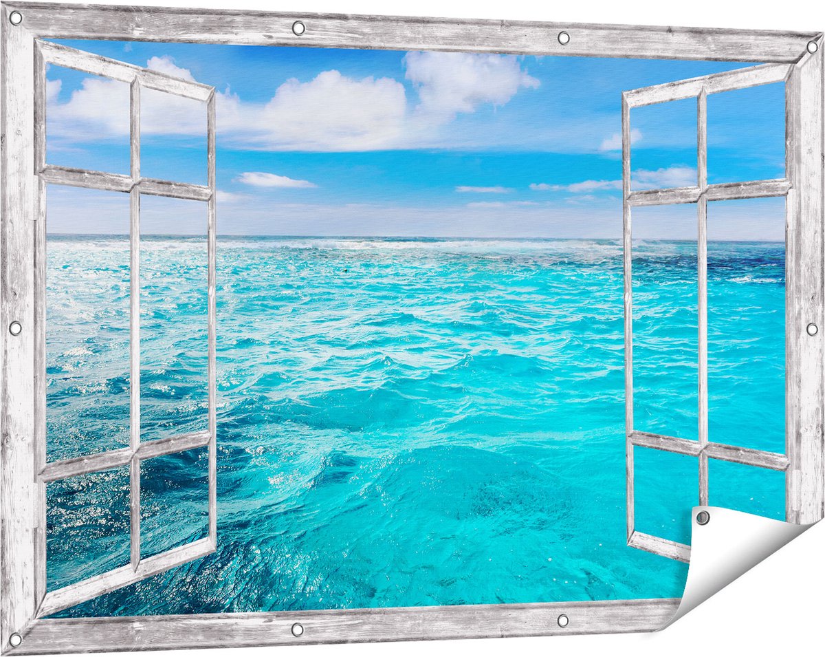 Gards Affiche Jardin Transparente Water Bleue Mer des Caraïbes - 120x80 ...