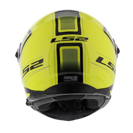 LS2 FF325 Strobe Civik Hi-Vis systeemhelm - Motorhelm - Geel - Maat S | bol