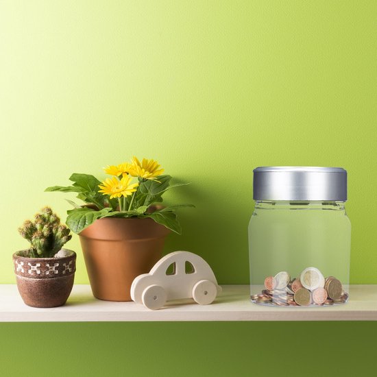 Relaxdays 10x digitale spaarpot met teller - spaarvarken - muntenteller - munttelmachine | bol