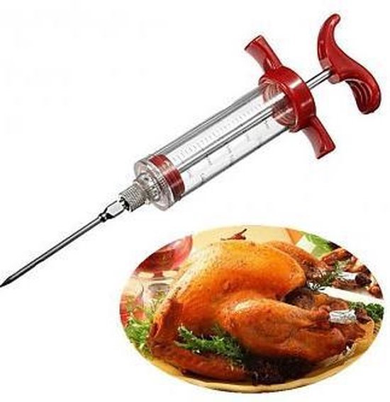 XL Marinade Injector / Vlees Injectiespuit - BBQ Injectie Spuit | bol