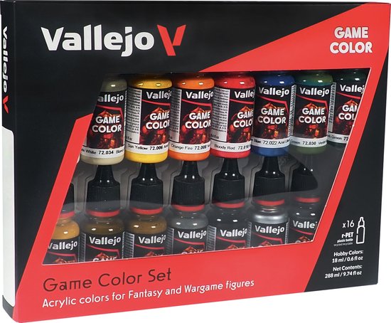 Vallejo Val 72299 Game Color Intro Set - Paint - 16 Kleuren | bol