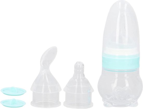 Feeding Spoon Bottle Food Dispensing Spoon with Dustproof Cap Homemade ...