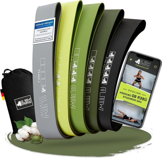 Stof Loop Bands Set - Mini Bands voor Krachttraining - Fitnessbanden ...