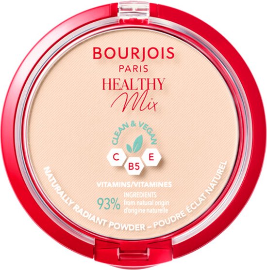 Bourjois Healthy Mix Clean & Vegan Compact Poeder - 01 Ivory | bol