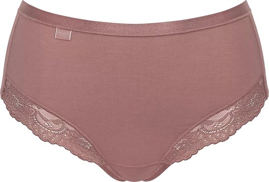 Sloggi Romance Maxi - Kanten dames taille slip - 52 - Roze | bol