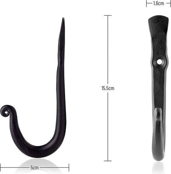 Muuranker Kapstokhaken roestvrij staal keuken badkamer - handdoeken ...