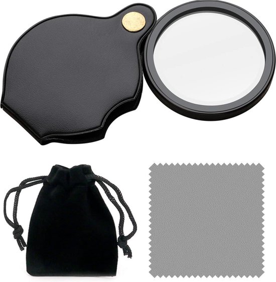 Opvouwbaar leesvergrootglas 15x vergroting - Draagbaar vergrootglas met ...