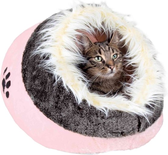 Trixie Kattenmand Iglo Minou Roze / Grijs - 36X26X41 CM | bol