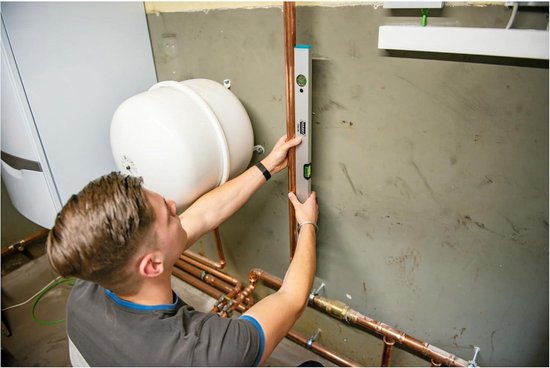 Waterpas 80 cm lang met boorgat en hoge meetnauwkeurigheid - breukvaste ...