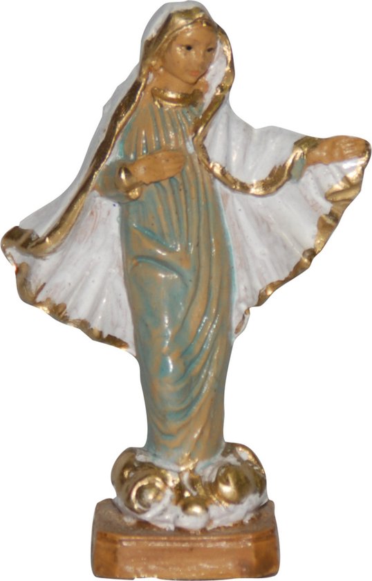 Maria Lourdes beeldje - biddend - 7 cm - polystone - religieuze beelden ...