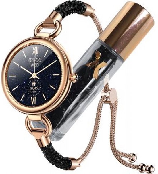 Maxcom, FW51 Crystal Jewellery Elegant Horloge met Stappenteller, Goud ...