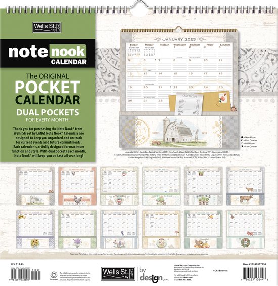 Farm Fresh Note Nook Kalender 2025 | bol