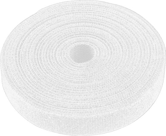 Velcro One-Wrap klittenband rol 10mm / wit (25 meter) | bol