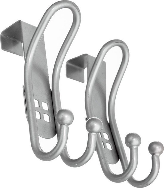 Deurhaak Edelstaal Dubbele 2 stuks - Ophanghaak - Deurhanger ...