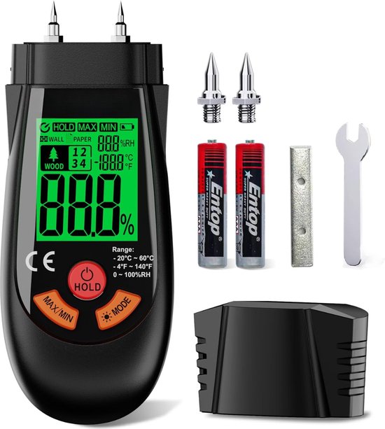Vochtmeter Muren - Vochtmeter - Accuraat - Multifunctioneel | bol