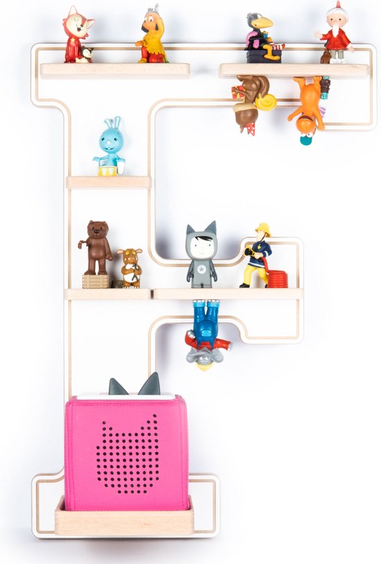 BOARTI Houten letter F kinderplankje Toniebox figuren wandplank Tonies ...