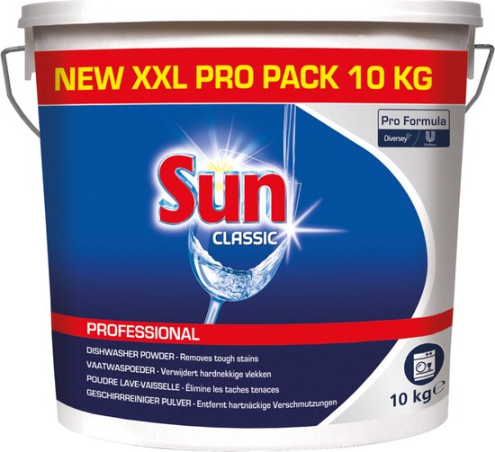 Sun Professional Vaatwaspoeder 10 (Lange wascyclus - huishoudmachine ...