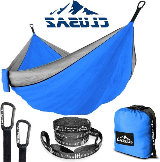 Dubbele Hangmat 300 x 200 cm - Draagbare Swing Hangmat + Boom Riemen ...