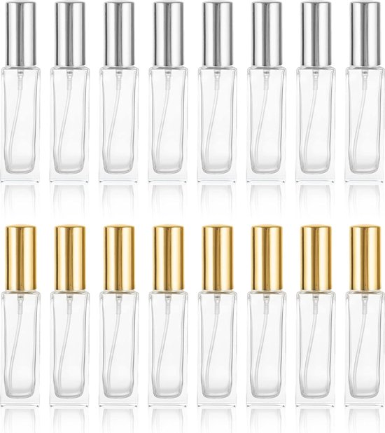 Glazen parfumverstuiver, 6 stuks spuitfles, parfumglas, navulbaar ...