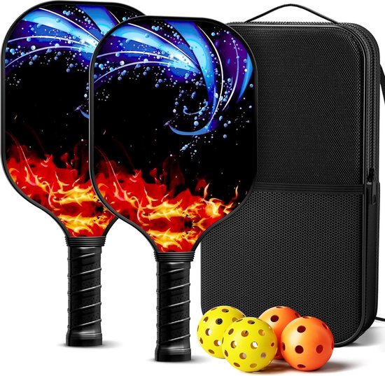 Linkax Pickleball racket glasvezel peddelset lichtgewicht - 4 ...