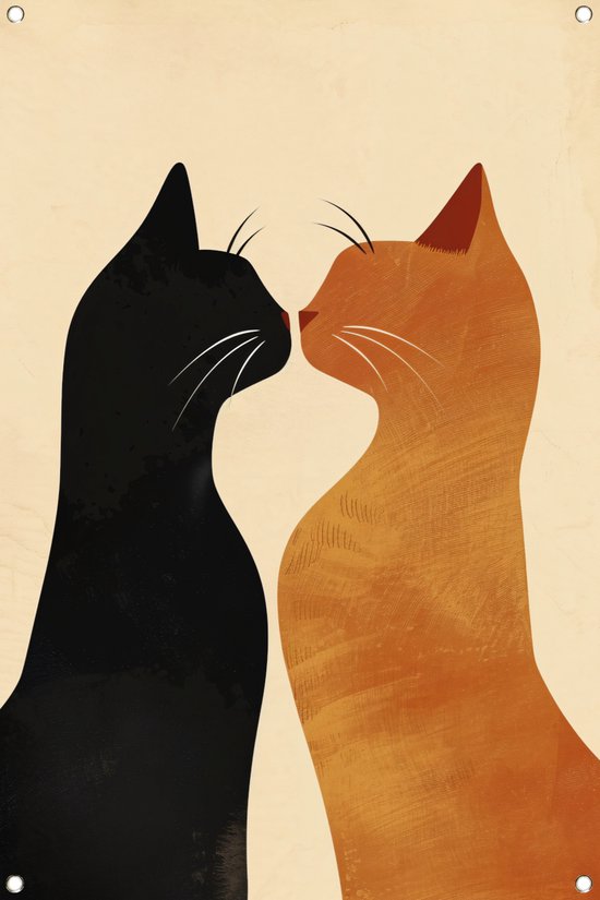 Katten posters - Dieren poster - Tuinposters Liefde - Schutting ...