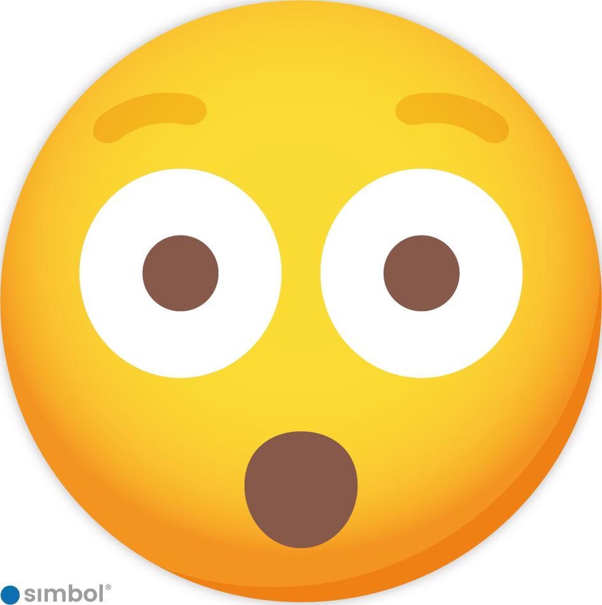 Simbol - Sticker Emoticon Verbaasd - Verbaasde Smiley Sticker - Kliko ...