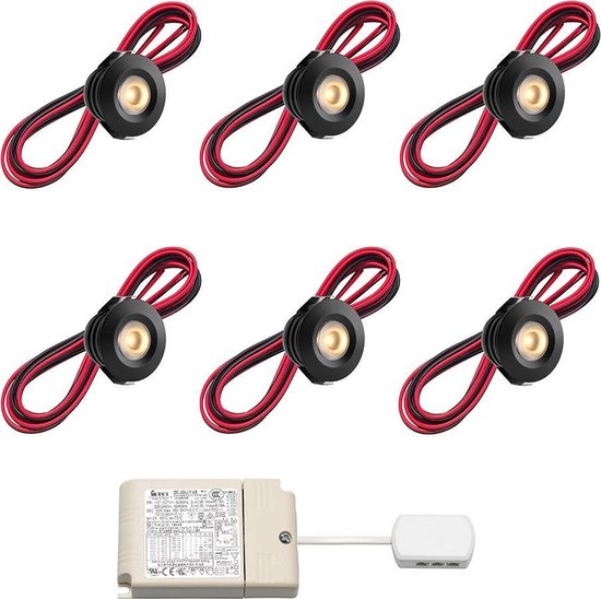 Spot encastré LED Pals noir - transformateur inclus - Somfy RTS ...