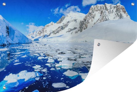 Tuinposters buiten Drijvend ijs op Antarcita - 90x60 cm - Tuindoek | bol