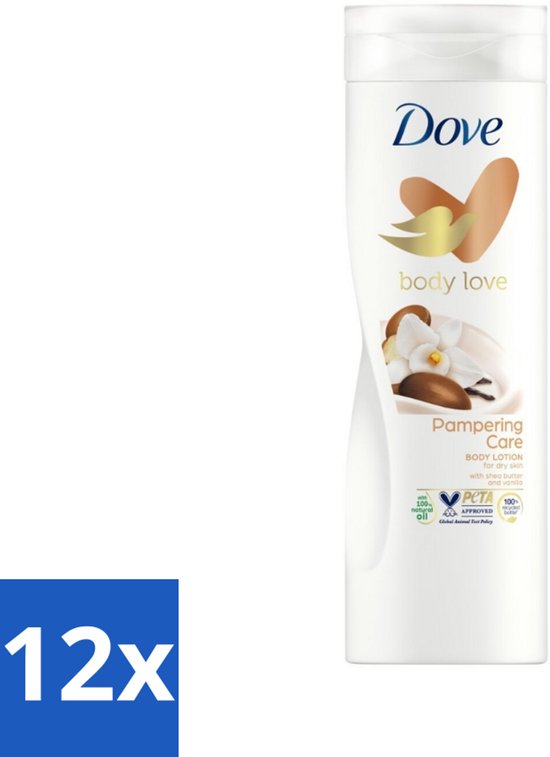 12 x Dove Body Love Bodylotion - Pampering Care - Vanille & Sheabutter ...