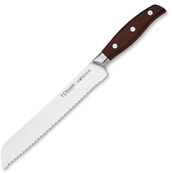 Gesmede broodmes 20 cm met eikenhouten handvat | bol