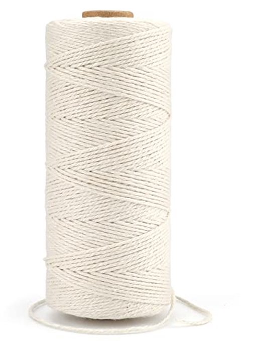 Katoenen Macrame Koord 1 mm x 200 m voor Verpakking, Bakken en ...