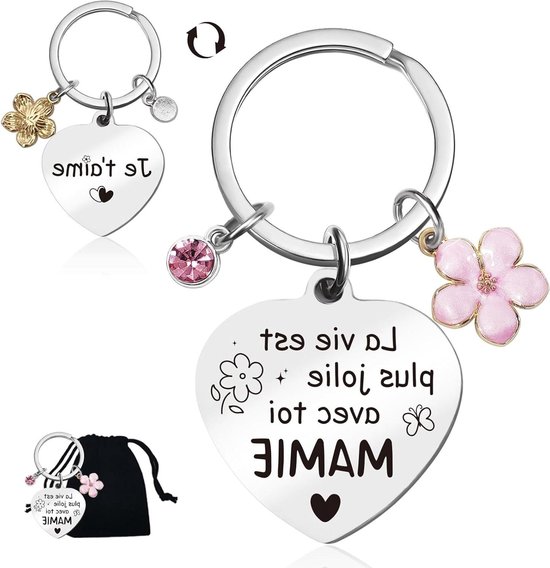 Allecto Plus - Leuke sleutelhanger voor oma met gratis gravure - cadeau ...