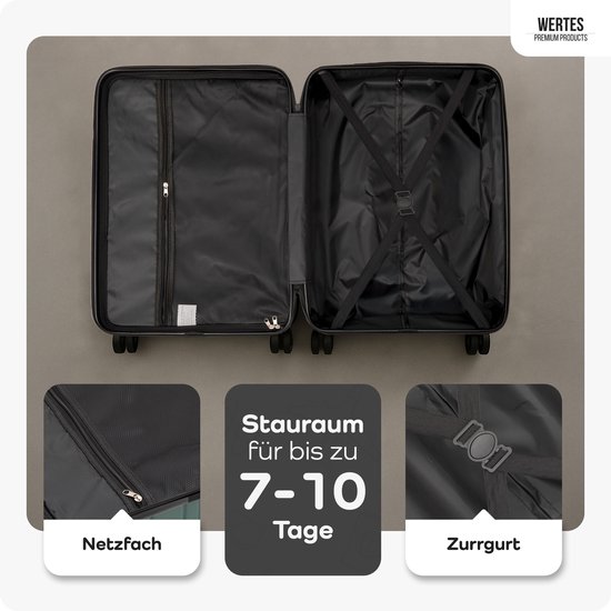 Koffer middelgroot 67 cm - 60 l - TSA-slot harde koffer | bol