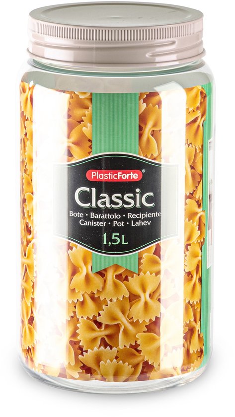 Plasticforte - Voordeelset 6x kunststof keuken voorraadpotten ...
