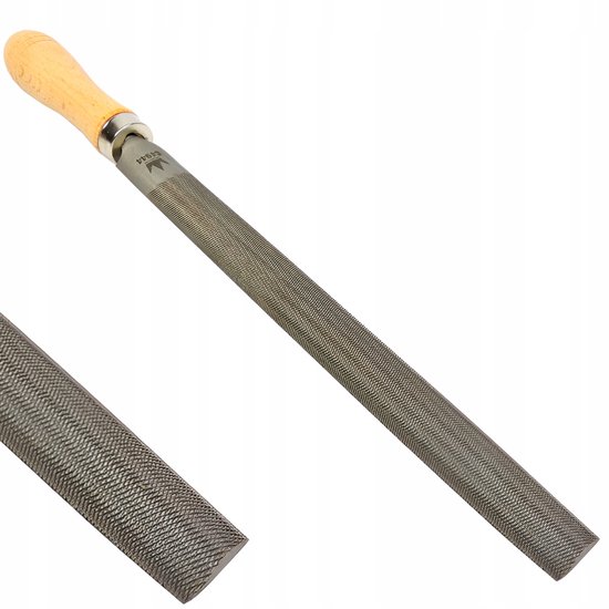 Richmann Halfronde Vijl 200mm Metaal met Houten Handvat | bol