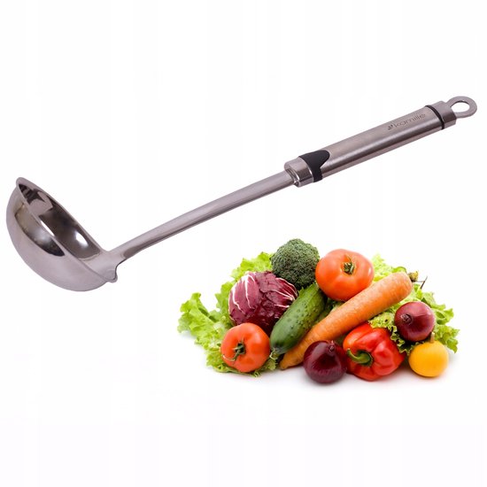 Kamille Soeplepel RVS - Elegante Opscheplepel met Ophangoog | bol