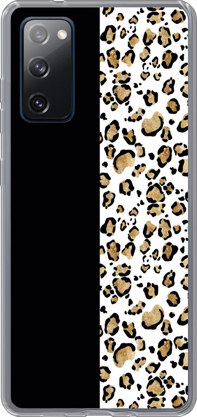 Geschikt voor Samsung Galaxy S20 FE hoesje - Panterprint - Dieren - Waterverf -... | bol