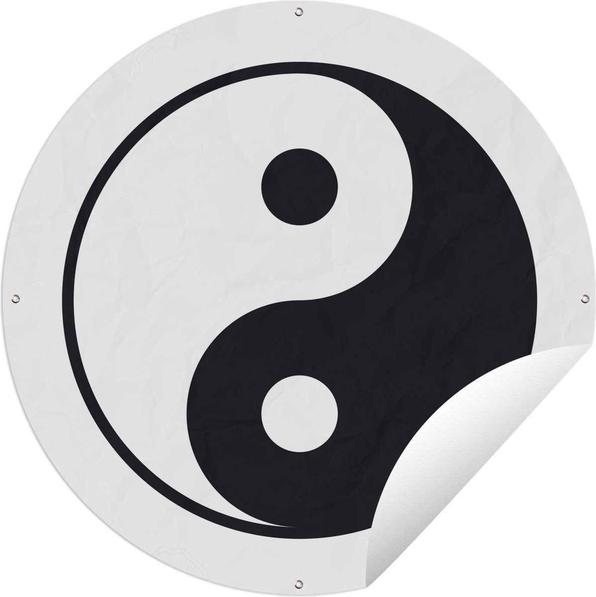 Affiche de jardin autour de l'illustration Yin et Yang - Une ...