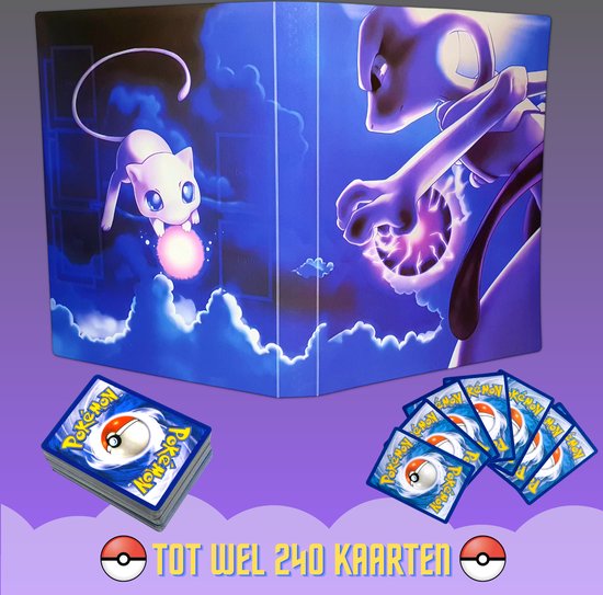 Pokémon Verzamelmap Voor 240 Kaarten - Mewtwo - Pokémon Kaarten Map ...