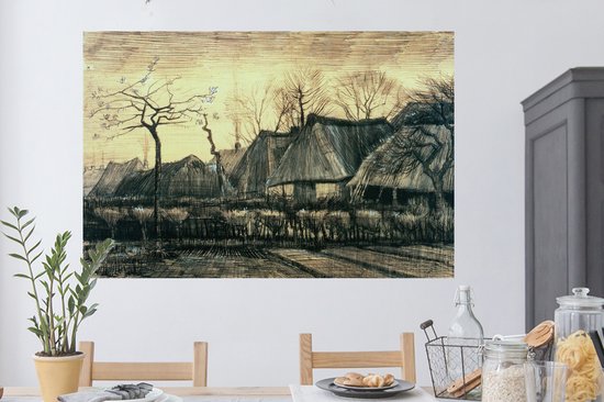 Muurstickers - Sticker Folie - Huizen met rieten daken - Vincent van ...