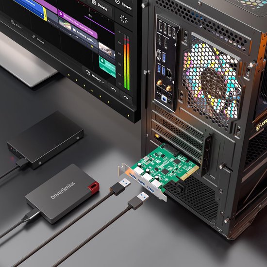 USB Expansiekaart - USB Controller Kaart - Snelle Data Overdracht - 3 ...