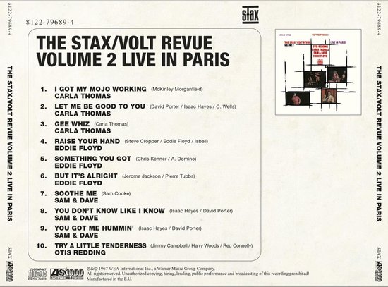 Stax/volt Revue Vol.2-live In, V/a | CD (album) | Muziek | bol