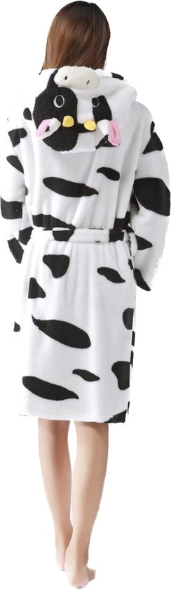 Mastersøn Badjas met Koeien Print voor Dames en Heren – Kamerjas met ...